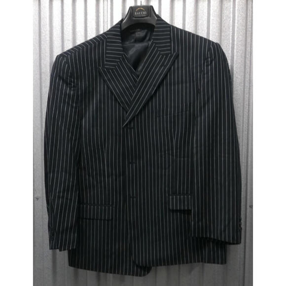 Suits & Blazers | Zacchi Classico Italiana Mens Pinstripe Suit Jacket ...